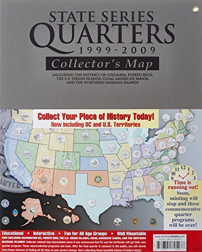 State Series Quarters 1999-2009 Collectors Map: Including the District ...