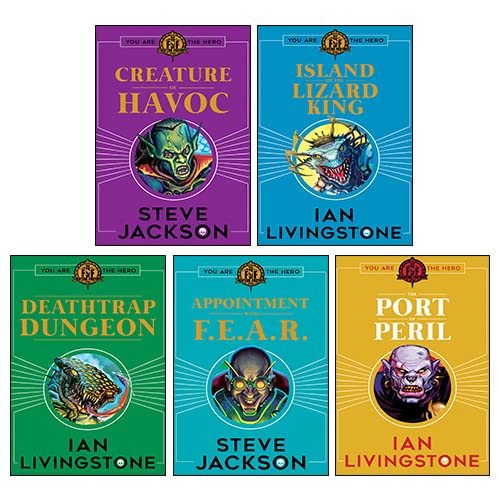 Fighting Fantasy RPG (6-10) Collection 5 Books Set By Ian Livingstone ...