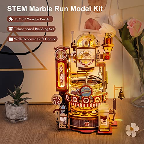 Rowood 3D Puzzles for Adults, Marble Run Wooden Model Kits for Adults ...