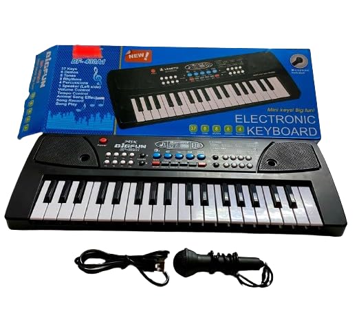 Buy Kids Piano with Mic 37 Keys 8 Rhythms 8 Tones 6 Demos Portable ...