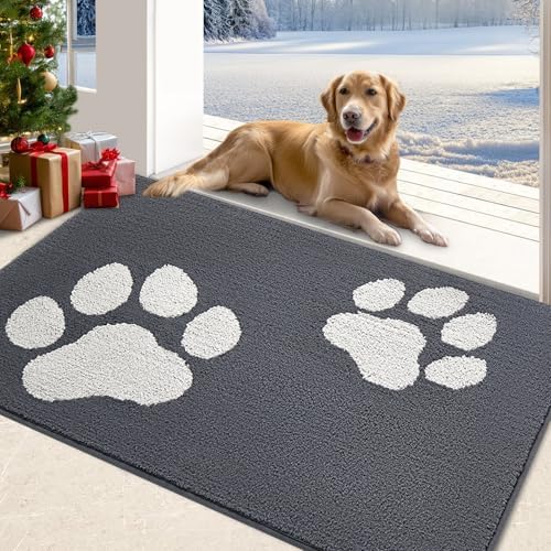 Amazon.com: FONEYI Indoor Door Mat, 36"x59" Dog Mats for Muddy Paws ...