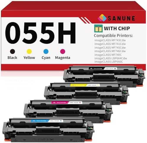 Amazon.com: SANUNE CRG-055H High Yield Toner Replacement for Canon 055 ...