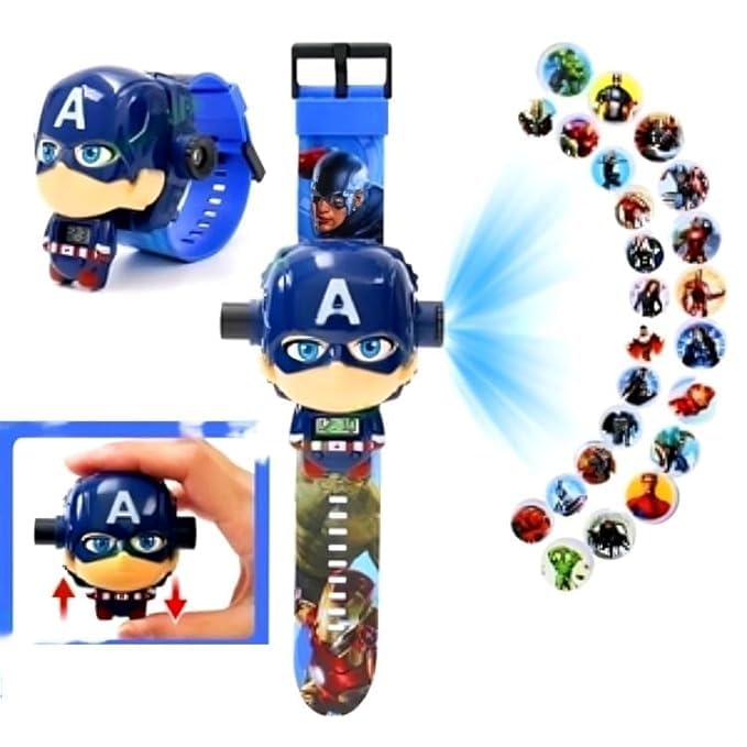 Buy Wisdom |24 Images Telescopic Function Projector Captain Superhero ...