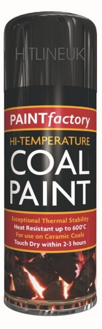 400ml Black Heat Resistant Paint 600°C Stove Paint Coal Paint ...