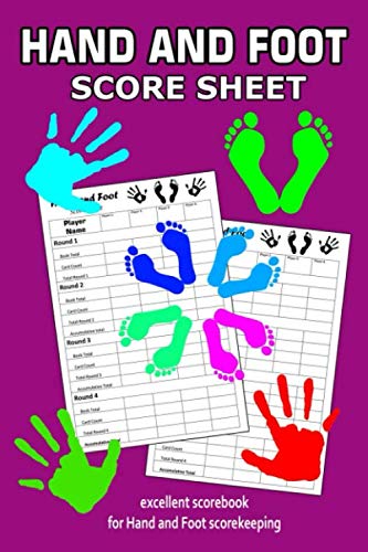 Hand And Foot Score Sheet: A Hand And Foot Card Game Scorekeeper ...