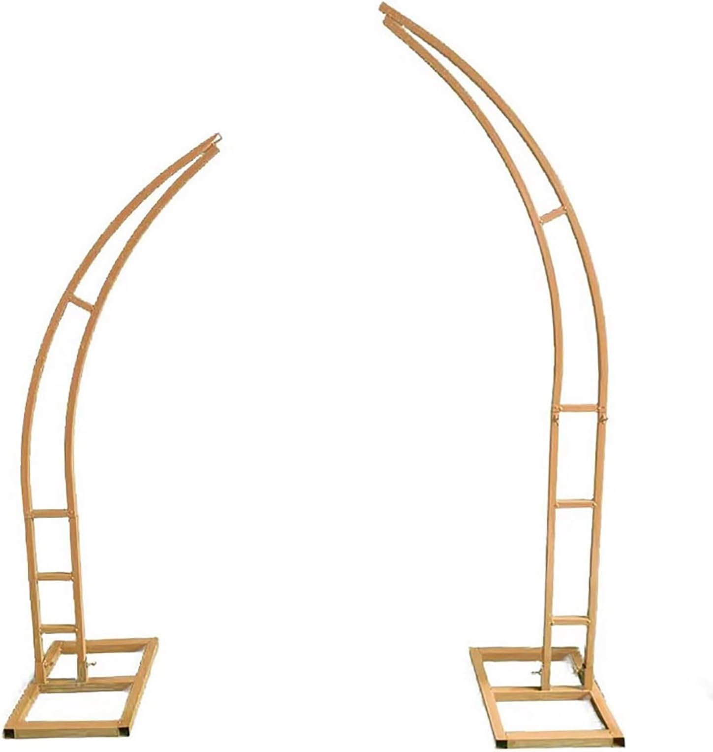 Amazon.com: Topjia Metal Curved Wedding Arch Stand,Set of 2 Curved Arch ...