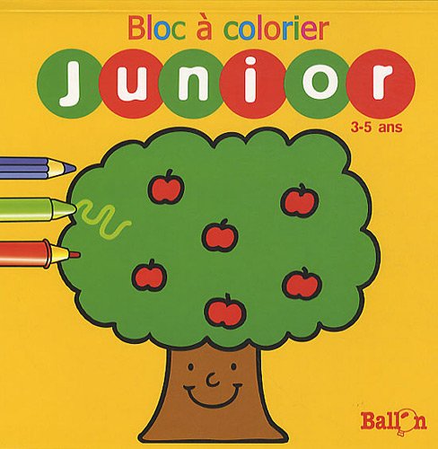 Amazon.fr - Bloc à colorier junior: 3-5 ans - Ballon - Livres