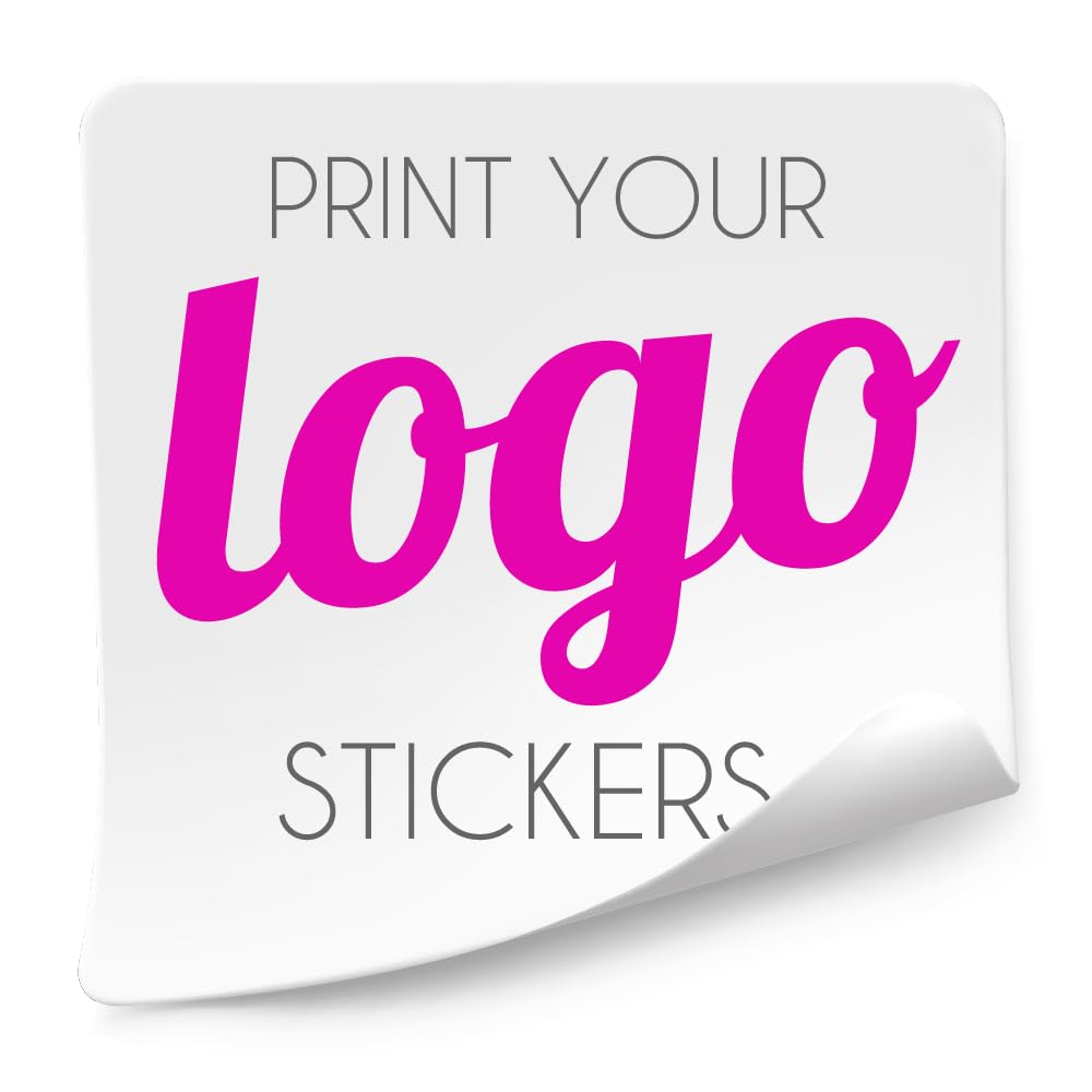 Personalised Square Stickers for Business Logo, Brand, Image, Photo or ...