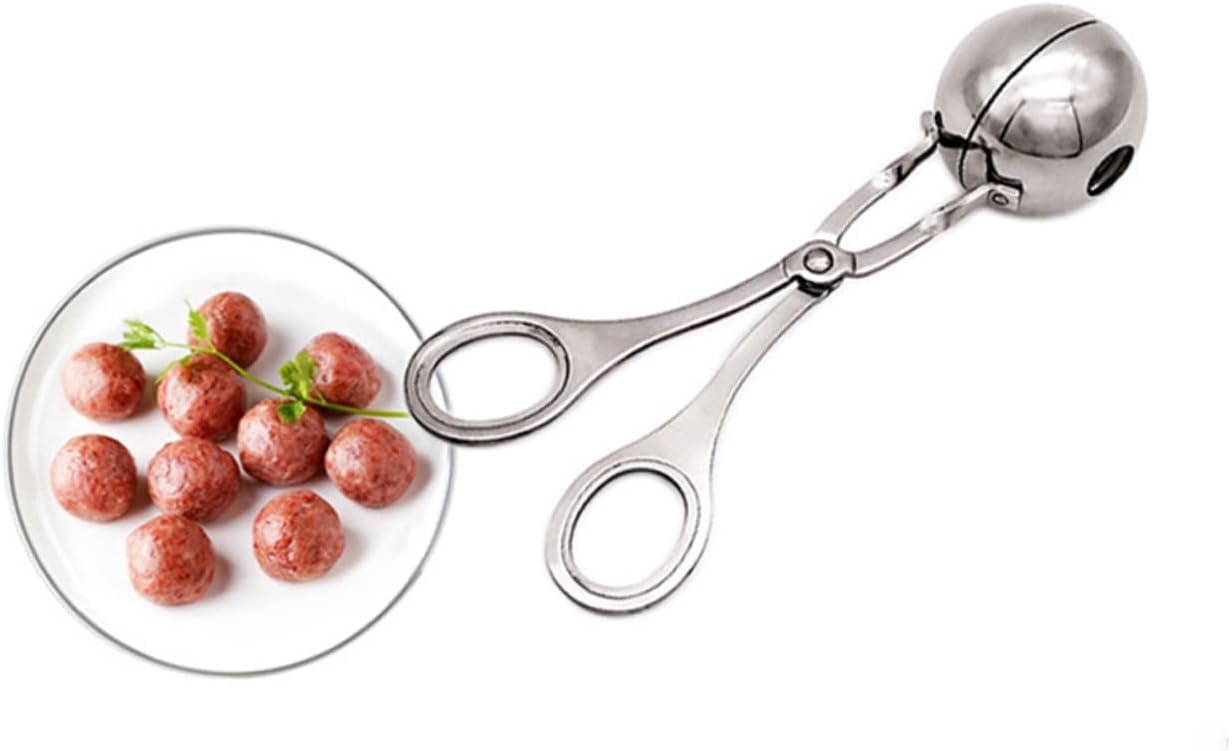 Amazon｜Cabilock 1個 メロンボーラー ミートボールシェイパー ミニミートボールメーカー ミートボールエクスプレスメーカー ミートボーラースプーン クッキー Diyツール ノン ...