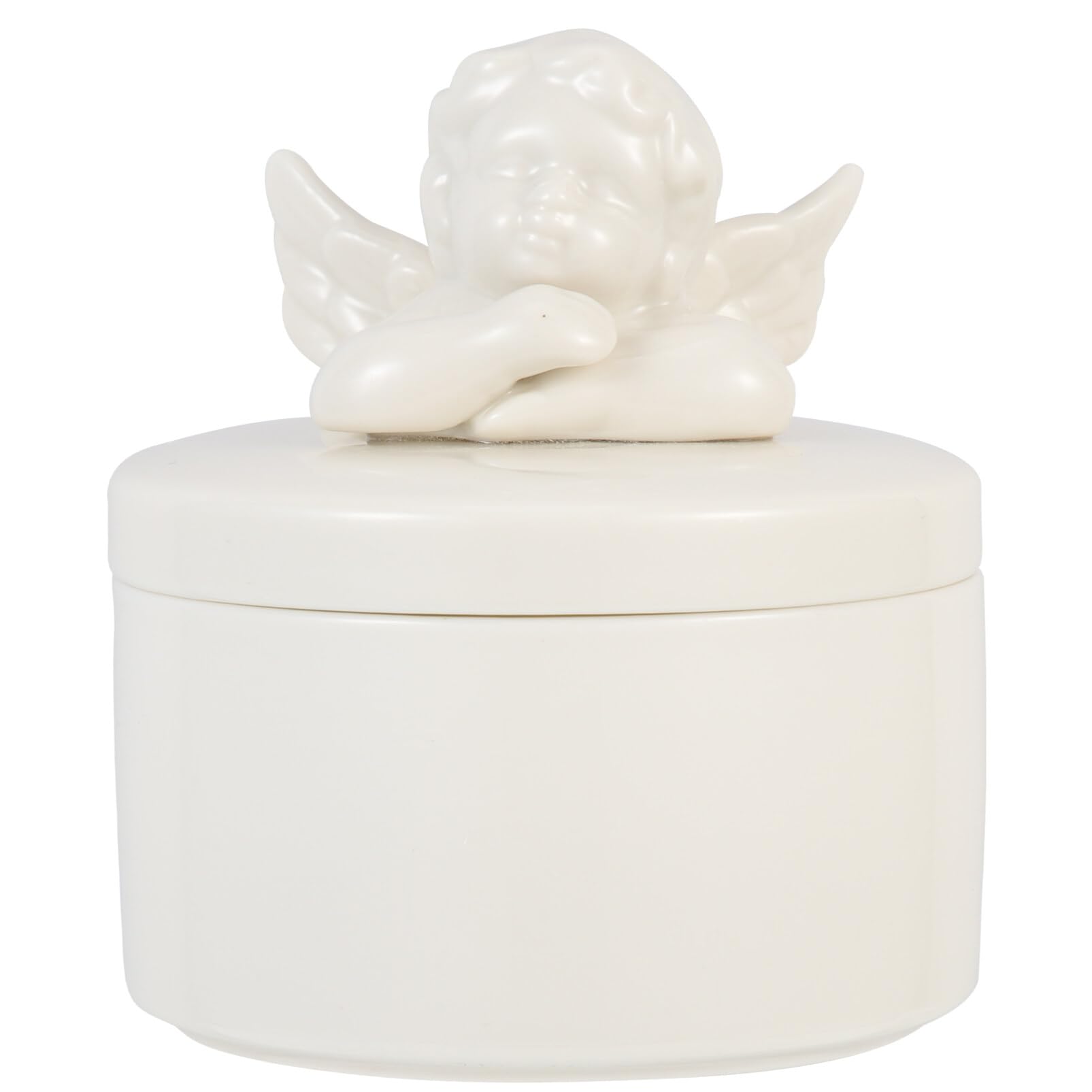 Amazon.com: Ceramic Angel Box Earring Jewelry Box Card Box Holder ...
