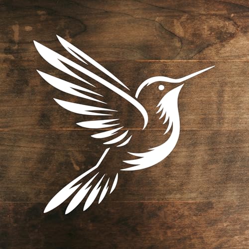 Amazon.com: Cute Hummingbird Vinyl Decal - Hummingbird Bumper Sticker ...