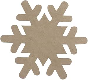 Amazon.com: Snowflake Unfinished Winter Craft Cutout, Wooden Decorative ...