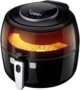 Air Fryer, Digital Mini Air Fryer,Oil Free Healthy Fryer Family-Size ...