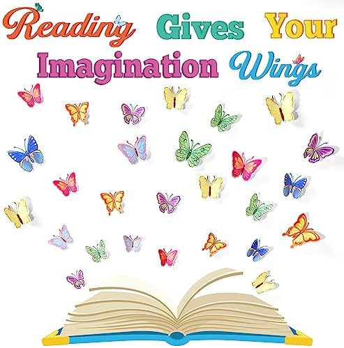 Amazon.com: Fun Express Reading Bulletin Board Set, 30 Blank Cutouts, 9 ...