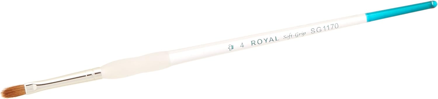 Royal Brush Soft Grip Sable Hair Artist's Filbert SG1170-4 Paintbrush ...