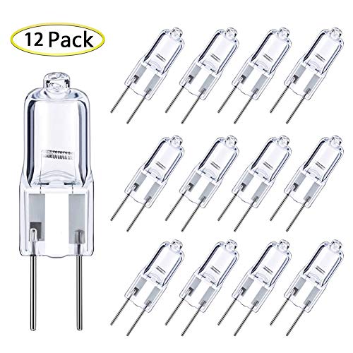 GY6.35 Halogen Bulb 50W, 12 Pack Dimmable GY6.35 Light Bulb Q50/CL/GY6 ...