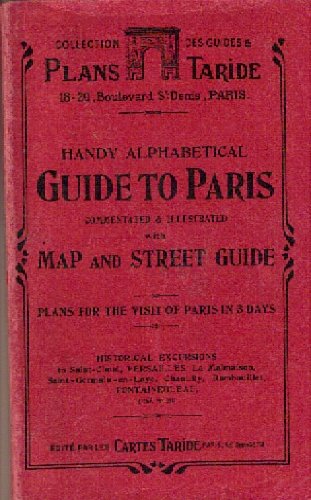 Handy Alphabetical Guide to Paris (Complete & Illustrated With Map and ...