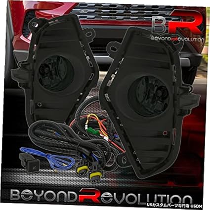 Amazon | 2019-2020トヨタRAV4フロントスモークフォグライトランプ交換の+配線をアップグレード | フォグランプ | 車＆バイク