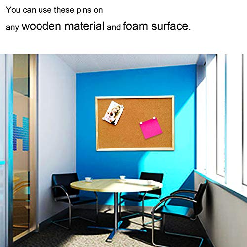 Snapklik.com : 100PCS Push Pins Wall Tacks Plastic Round Head Thumbtack ...