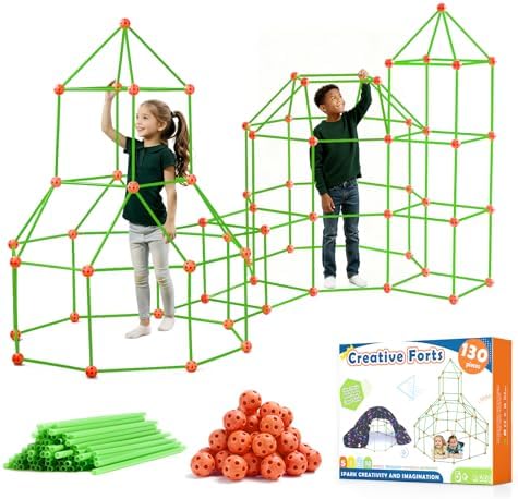 Amazon.com: Tiny Land Fort Building Kit Creative Fort Indoor Outdoor ...