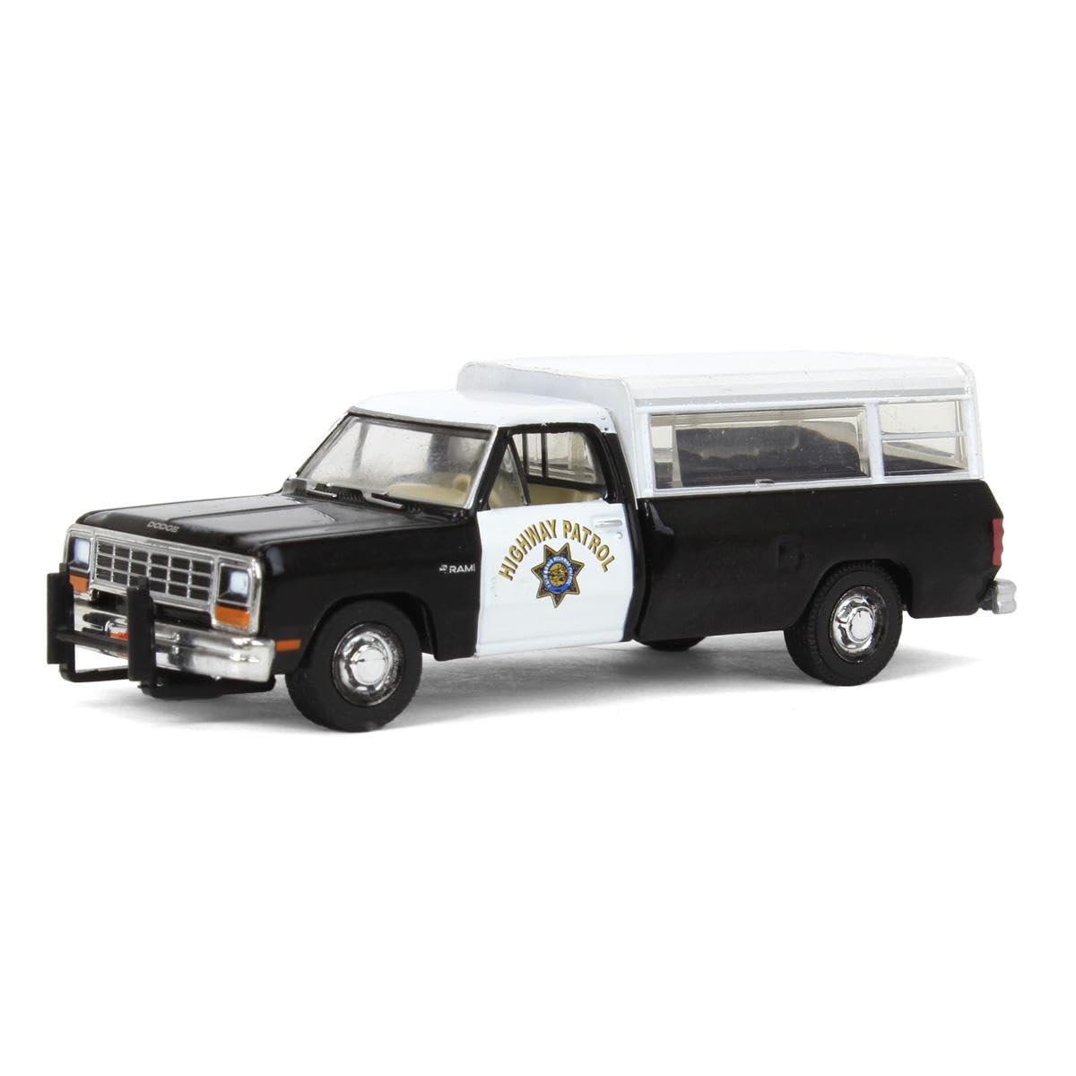 Amazon.com: 1985 Ram D-100 Pickup Truck Black & White California ...