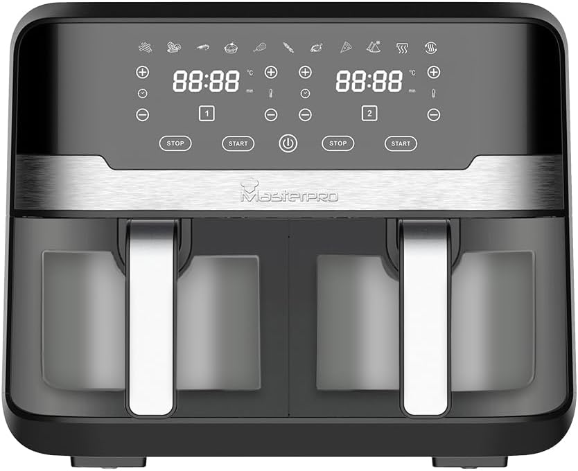 PHILIPS Air Fryer NA352/00 with Rapid Air Technology, 9L capacity, Dual ...