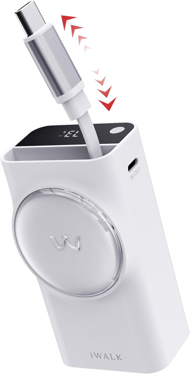 Amazon.com: iWALK Portable Apple Watch Charger: 5000mAh 15W Fast ...