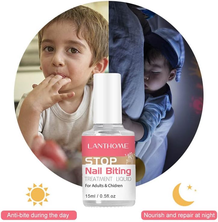 BREAK THE HABIT, Stop Nail biting and thumb sucking solution Large 15ml ...