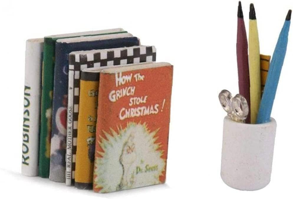 6 mini libros de Ature 112, modelo de libro de adornos en miniatura ...