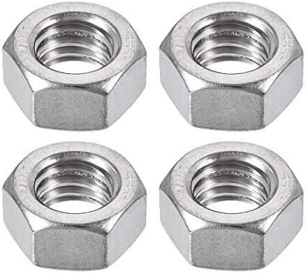 Amazon.com: uxcell Hex Nuts, 1/2-12 UNC 304 Stainless Steel Thread Hexagon Nut 4pcs : Industrial ...