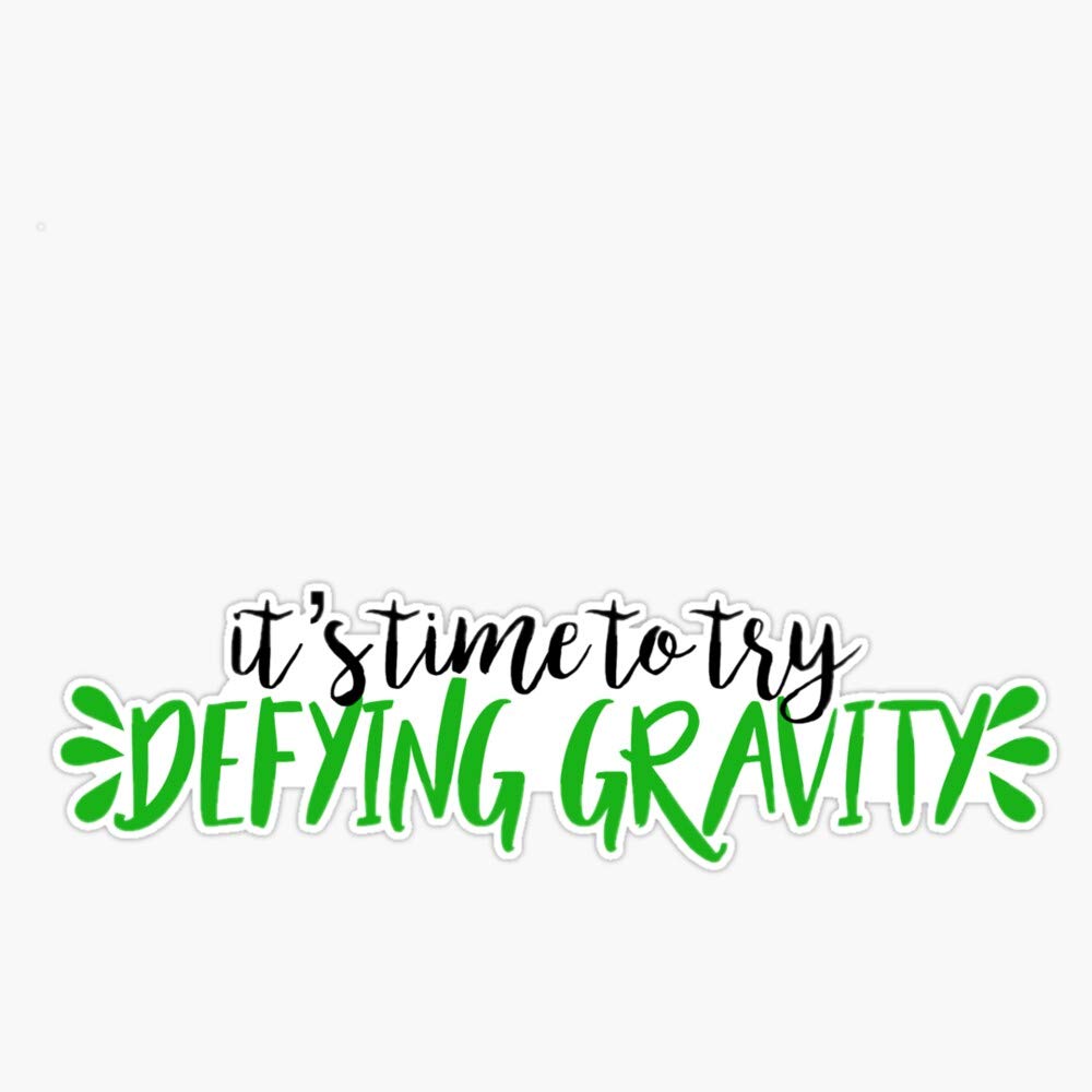 Amazon.com: Wicked - Defying Gravity Bumper Sticker Vinyl Decal 5 ...