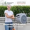 Giraffe Tools AW40 Retractable Garden Hose Reel, 5/8 in x 90ft Heavy ...