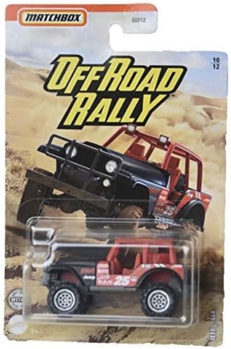 Amazon.com: Matchbox Jeeps 4x4, Off Road Rally 10/12 (Red) : Toys & Games