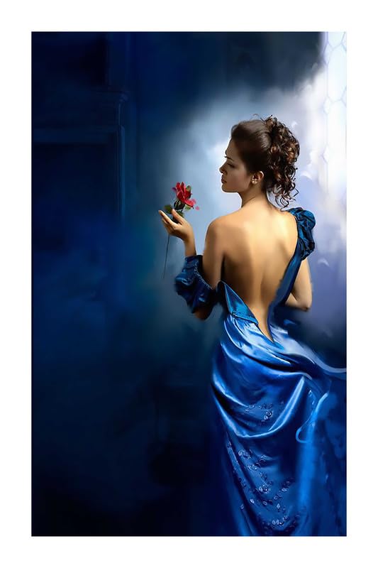 HK PRINTS Beautiful Girl Wall Poster for Room (12x18 Inch, 300 GSM ...