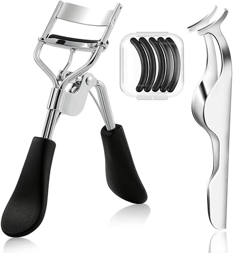 Amazon.com : 2 Pieces Mini Eyelash Curlers Portable Lash Curlers Travel ...