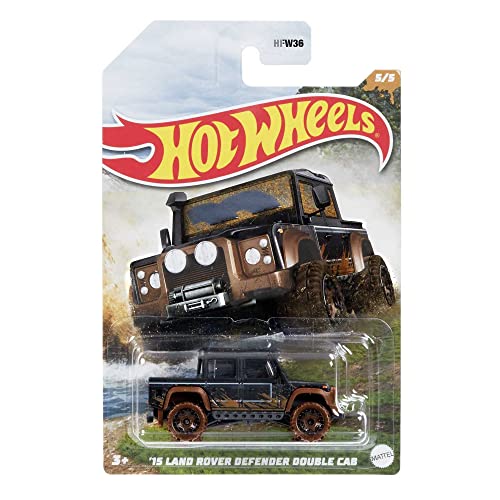 Hot Wheels ’15 Land Rover Defender Double Cab Mud Runners 4/5 1:43 ...