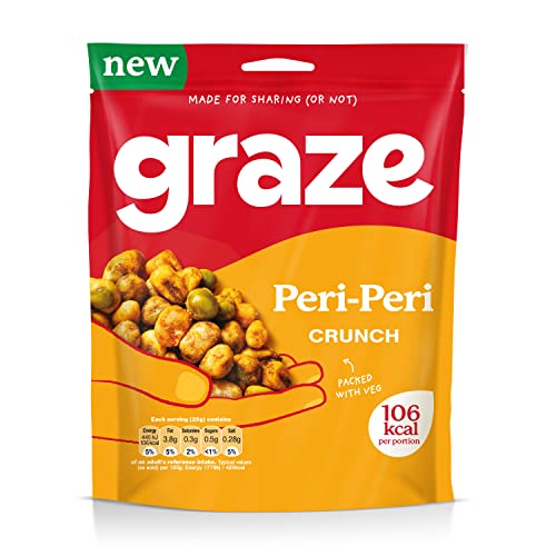 Graze - Peri Peri Crunch Mixed Sharing Snacks, Vegan Friendly 100g ...