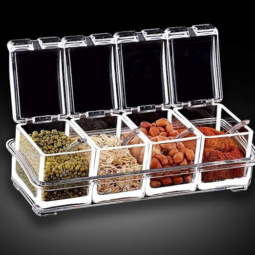 Buy JAMBS ENTERPRISE Jamb 4 Box With Crystal Spice Container,Crystal ...