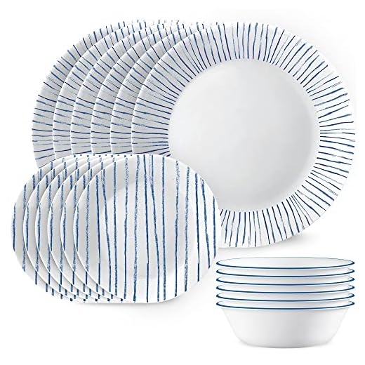 [아마존 픽!] 코렐 그릇, 접시 18피스 세트 3종 최대 53% 할인 후 42불 - MODUBA