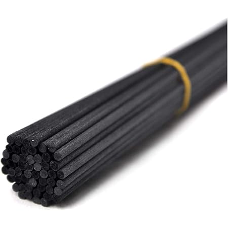 HOSSIAN 50pcs Black Fibre Reed Thick Diffuser Sticks for Diffuser Oils ...