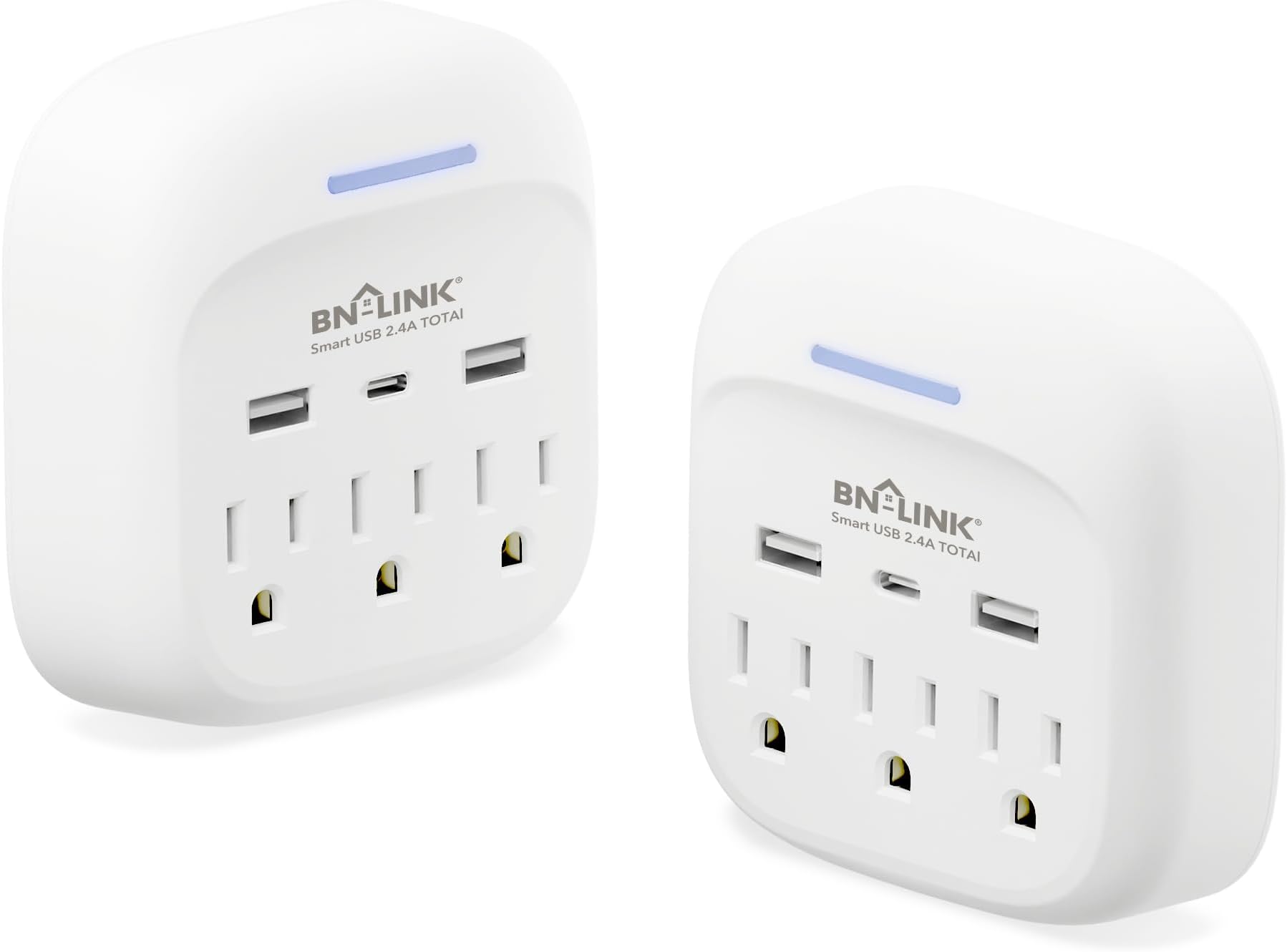 Amazon.com: USB Wall Charger, USB Plug Adapter Outlet Extender, TESSAN ...