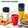 Amazon.com | BYCNZB 9oz ceramic Stacking Coffee cups Multiple colors ...