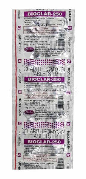 Bioclar 250mg - Strip of 10 Tablets : Amazon.in: Health & Personal Care