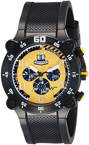 Titan Analog Yellow Dial Men's Watch - 1611NP01 / 1611NP01 : Amazon.in ...