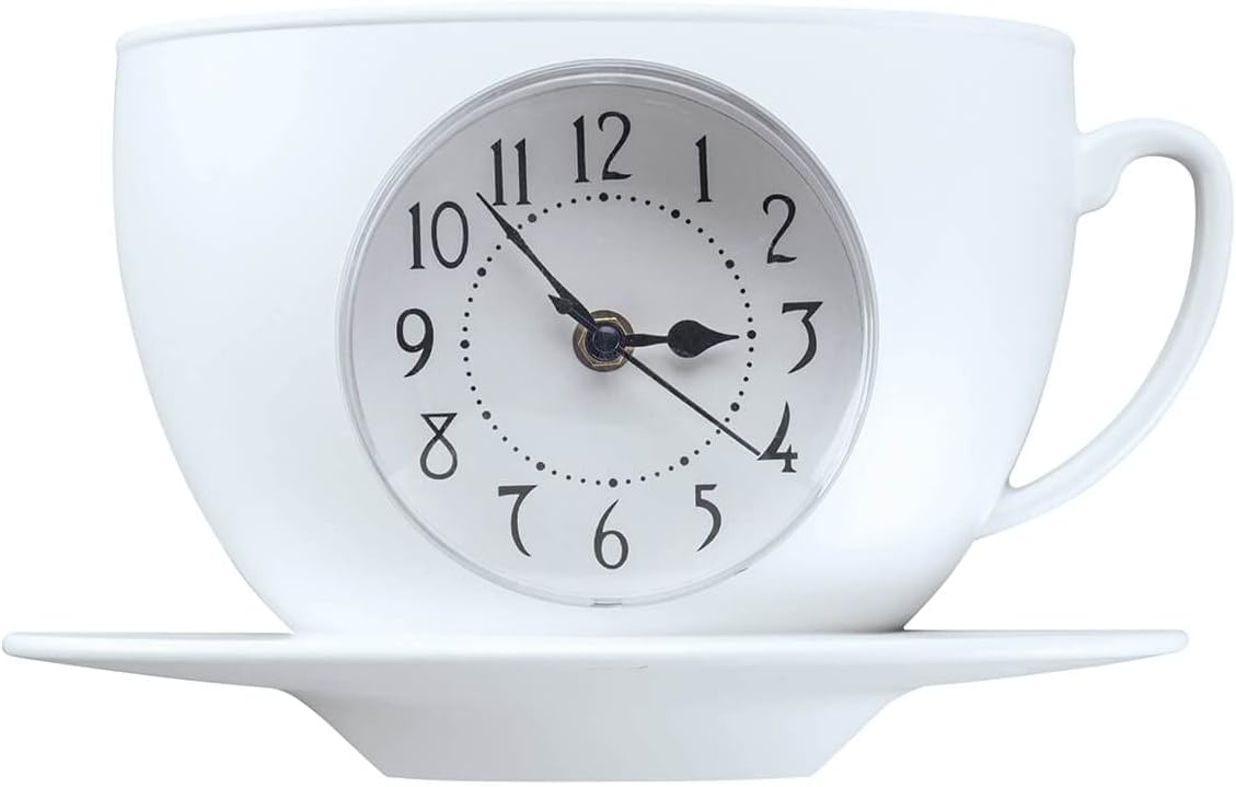 Amazon.com: Westclox 10-Inch Cappuccino Wall Clock - Stylish Coffee Cup ...