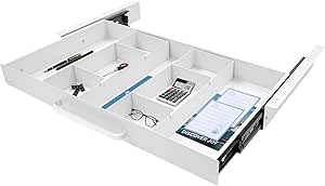 Amazon.com: juckeyroot Sliding Pull-out Under Table Drawer for Office ...