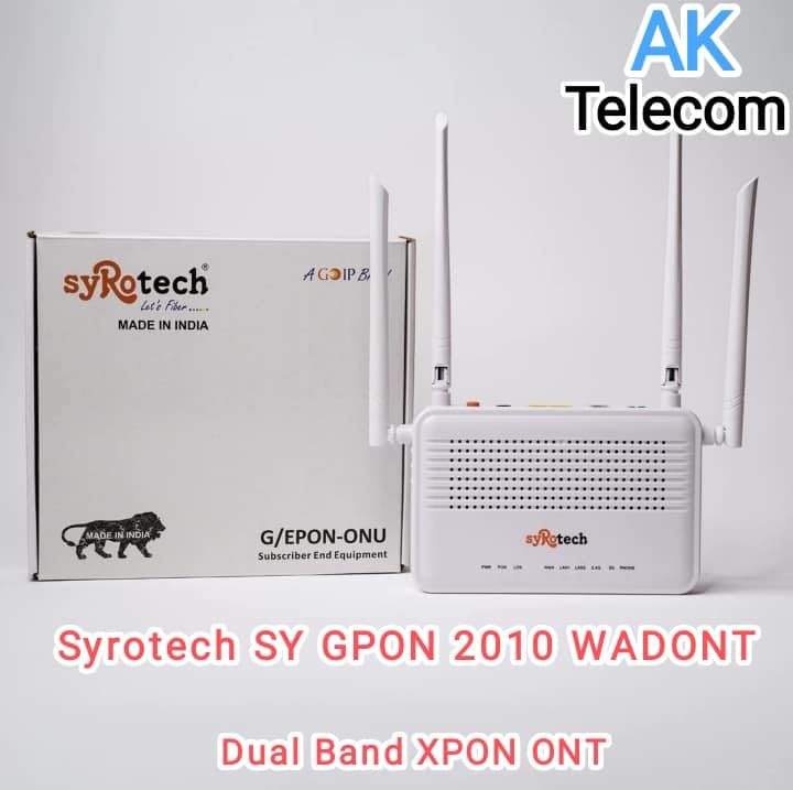 SYROTECH Dual Band with Voice ONT SY GPON 2010 WADONT, BSNL TEC ...