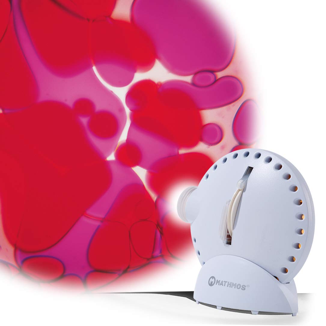 MATHMOS Lava Lamp Projector in White – Violet/Red : Amazon.co.uk ...