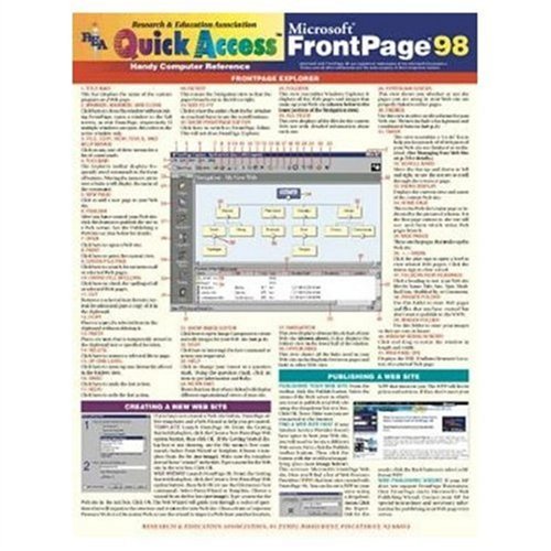 Microsoft Front Page 98 Quick Access (Quick Access Reference Charts ...
