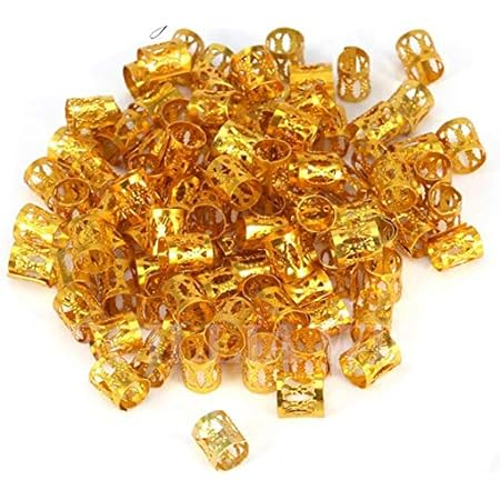 Amazon.com : Mudder 50 Pieces Aluminum Dread Locks Adjustable Metal ...